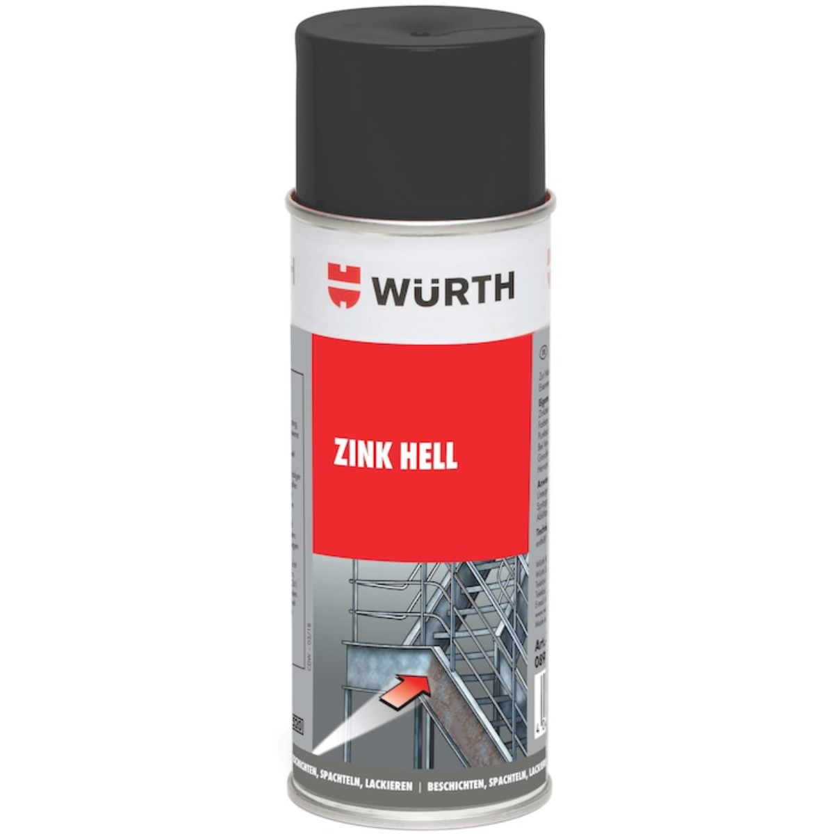 Wurth Spray cynkowy podkład antykorozyjny do metalu jasny 400ml | Dobra ...